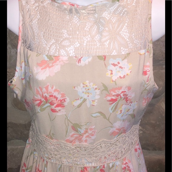 LC Lauren Conrad | Dresses | Lc Lauren Conrad Lace Floral Moon Sundress ...